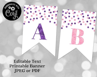 Printable Welcome Back Banner Rainbow Confetti Bunting Instant - Etsy