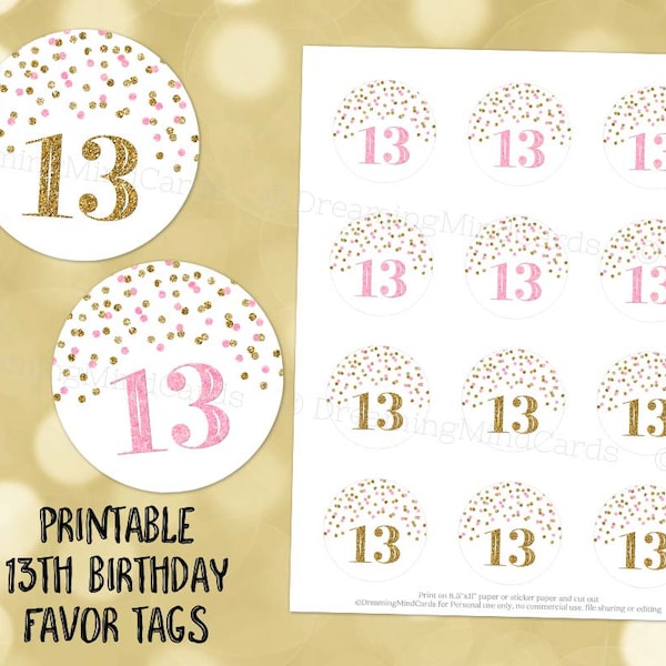 13th Birthday Stickers - Etsy