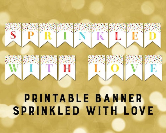 Sprinkle Baby Shower Banner