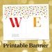 Printable Welcome Back Banner Rainbow Confetti Bunting Instant Digital ...