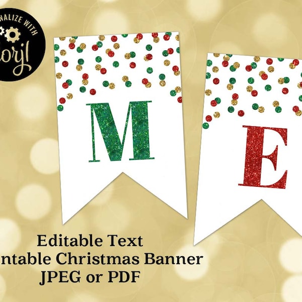 Christmas Banner - Etsy