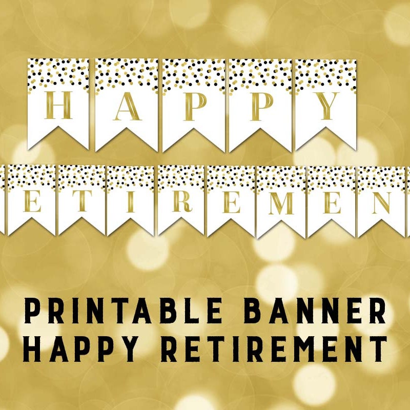 Retirement Banner - Etsy UK