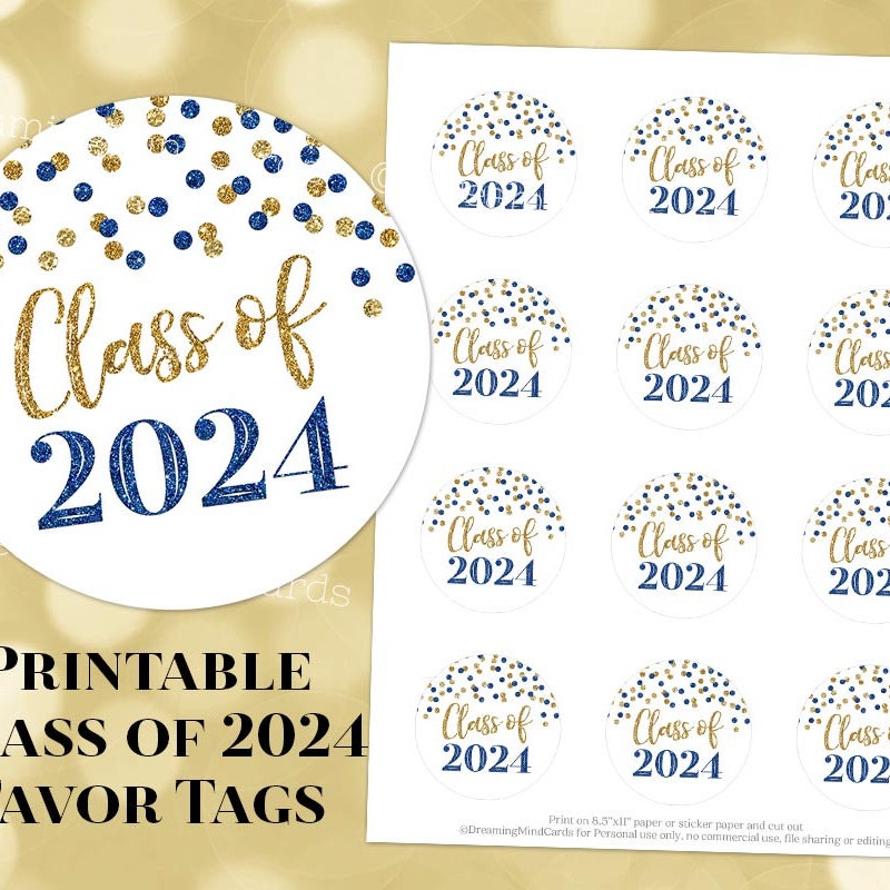 Blue Gold Graduation - Etsy