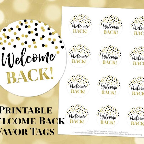 Printable Welcome Back Banner Rainbow Confetti Bunting Instant - Etsy