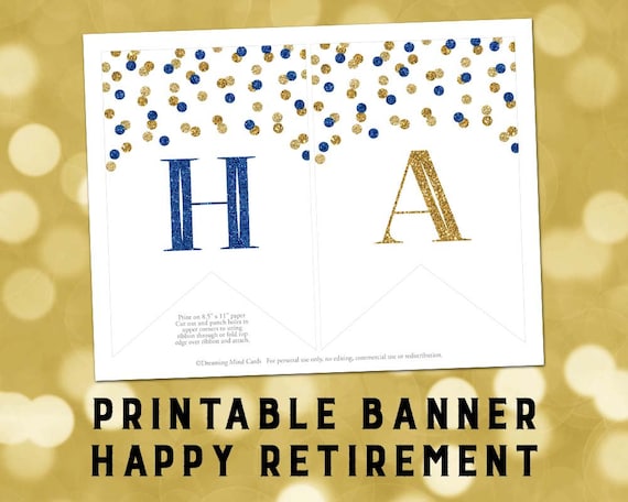 Free Printable Retirement Banners