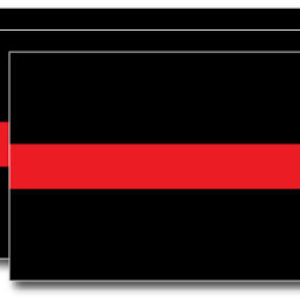 Reflective Thin Red Line Sticker Decal Firefighter Fireman TRL Support ...