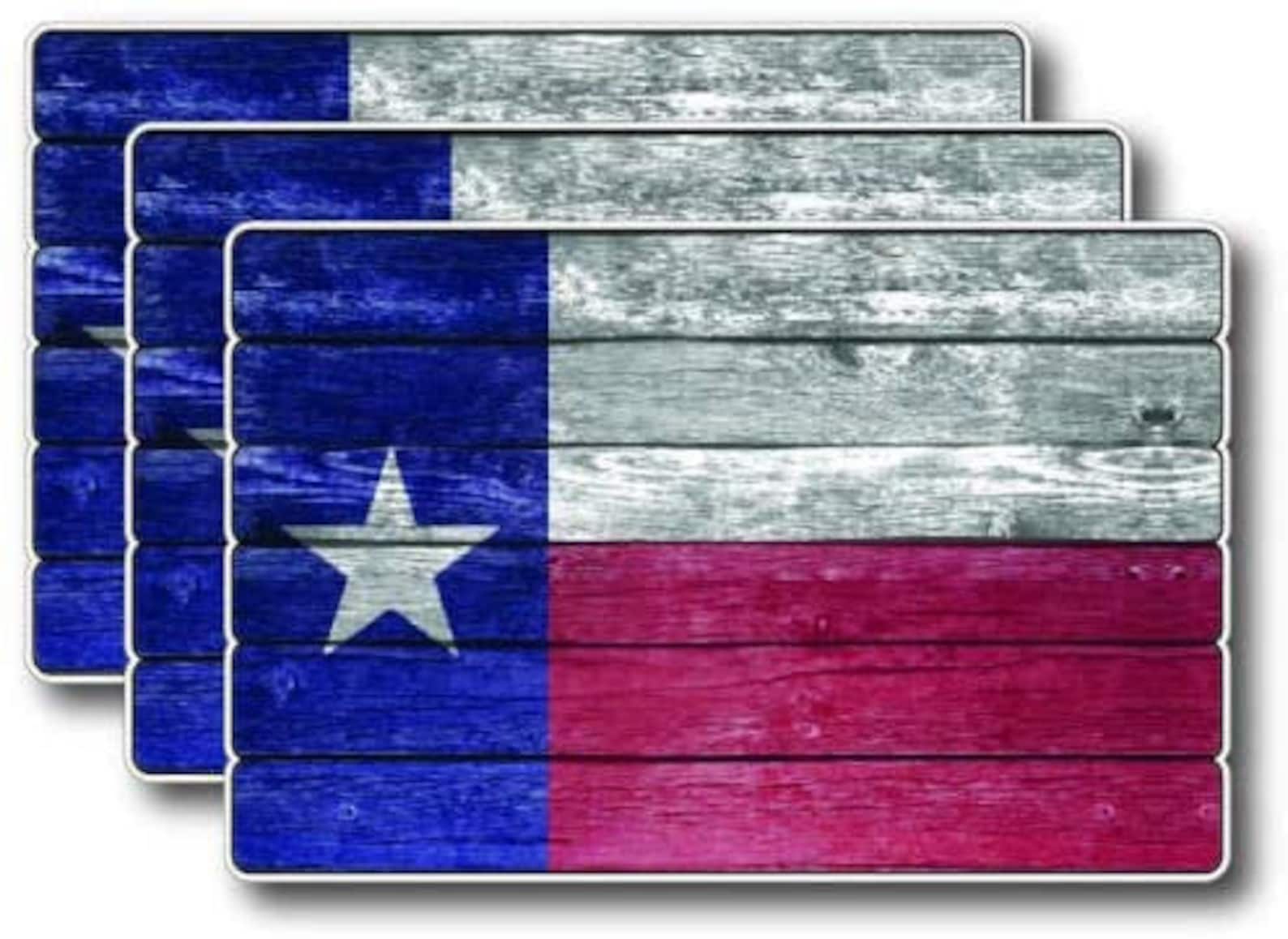 3 Pack Texas State Flag Decal Sticker Vinyl Car Truck Bumper - Etsy UK