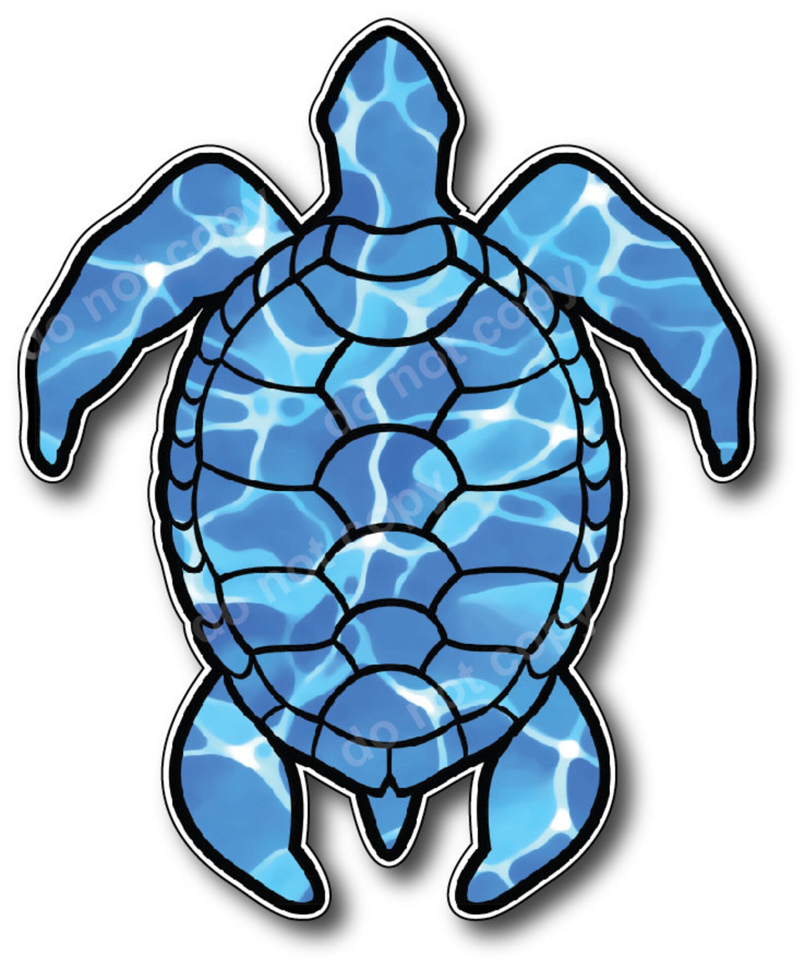 Sea Turtle Decal Sticker Vinyl 3M Car Truck Laptop Ocean Beach | Etsy