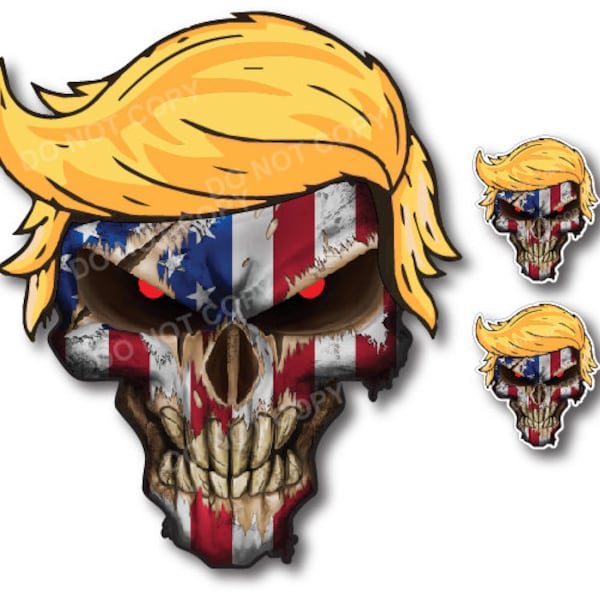 Trump Hair Sticker - Etsy