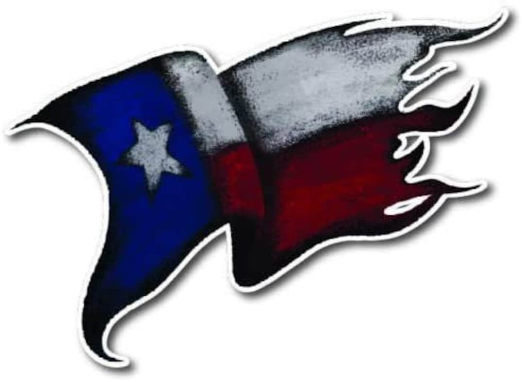 Texas State Flag Tattered Decal Sticker Vinyl Car Truck Bumper Gift 3M ...