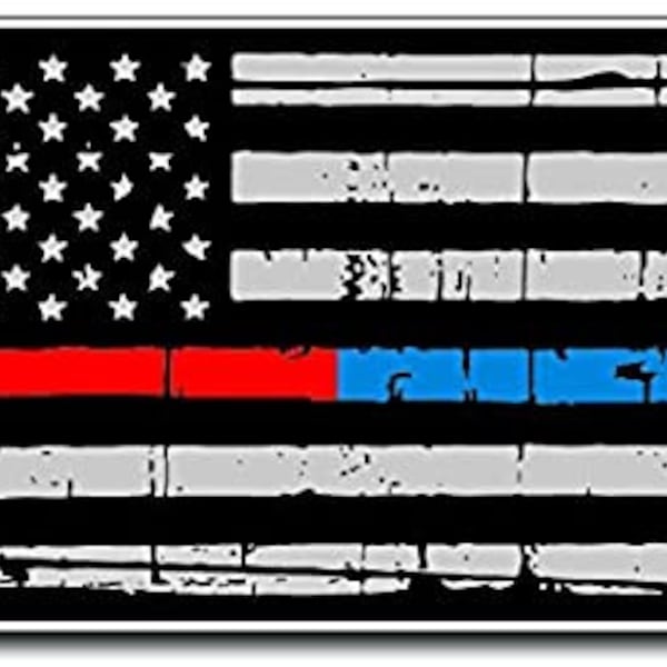 American Flag Thin Red Line Sticker - Etsy