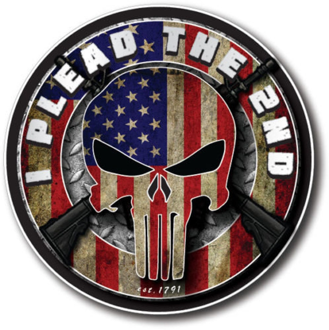 Punisher Skull Decal Gun Rights Sticker 2nd Amendment Come and Take ...