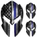 Thin Blue Line Spartan Helmet Decal Sticker Molon Labe TBL Police ...