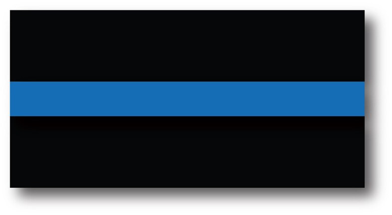 3M Reflective Thin Blue Line Sticker Decal Police Support FOP | Etsy
