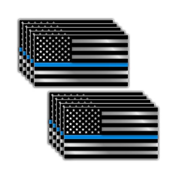 Thin Blue Line American Flag Stickers Blue Lives Matter Decals - Etsy