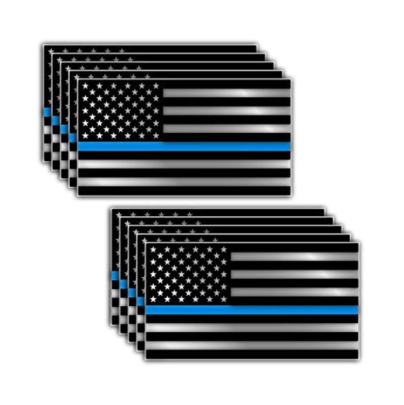 Thin Blue Line American Flag Stickers Blue Lives Matter Decals - Etsy