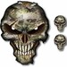3x Camo Skull USA American Army Decal Sticker Car Truck Window Bumper ...