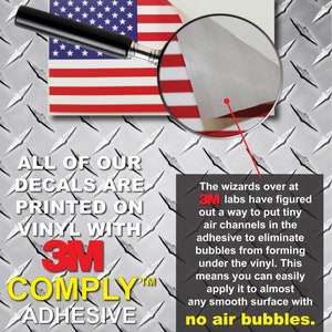 Thin Blue Line American Flag Window Decal Set of 3, Law Enforcement ...