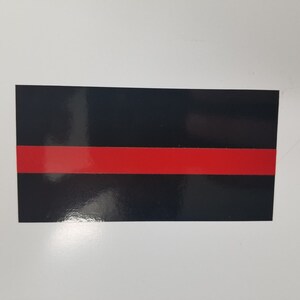 Reflective Thin Red Line Sticker Decal Firefighter Fireman TRL Support ...
