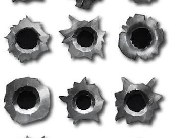 Gunshot Hole Sticker - Etsy