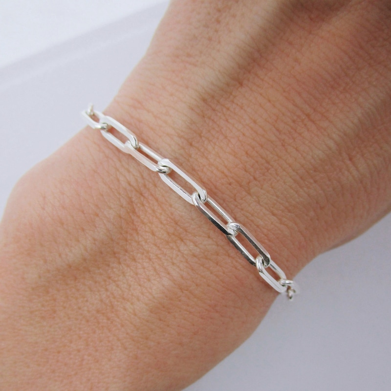 Chunky Paperclip Bracelet - Etsy