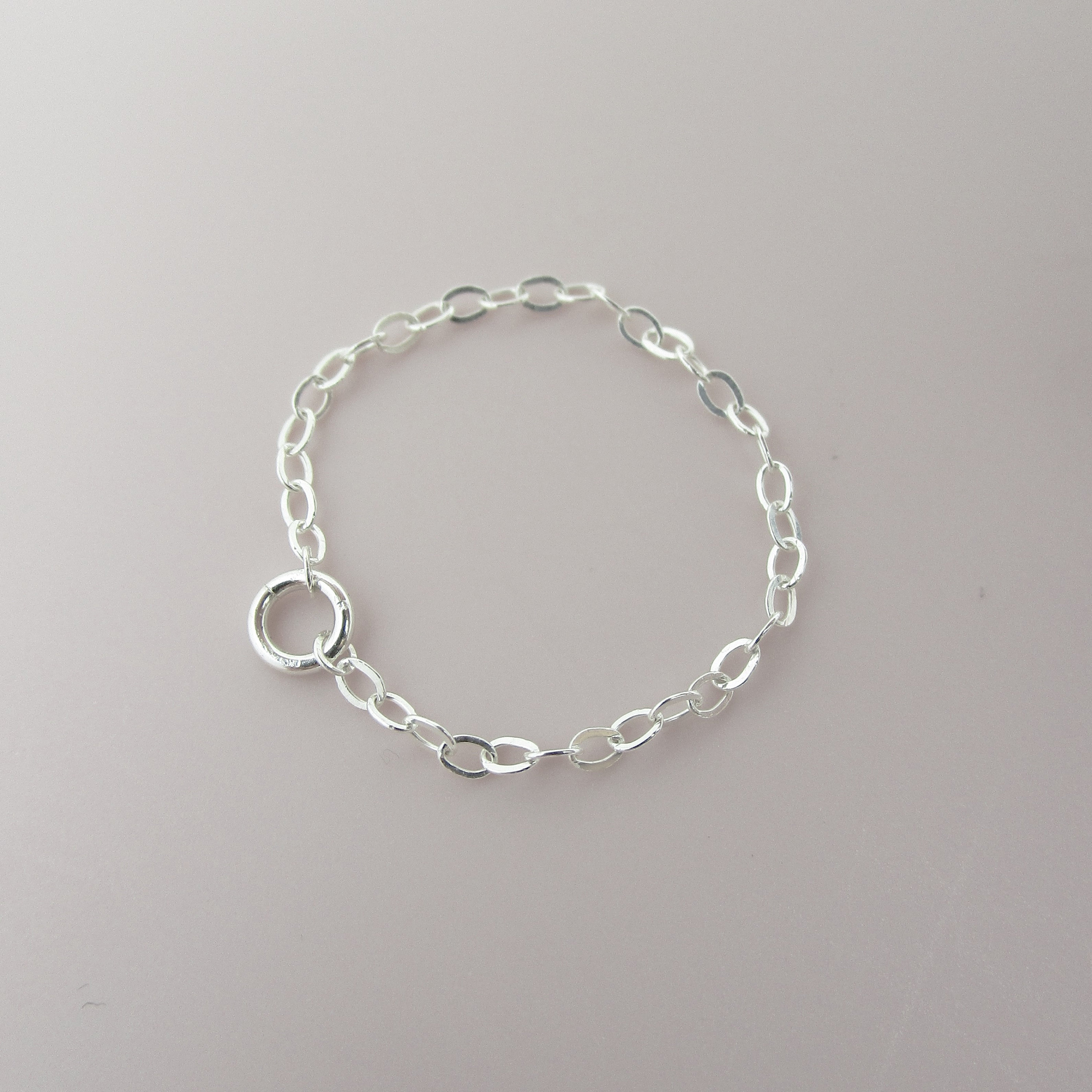 Set of 3 Sterling Silver Chain Rings Dainty Stacking Ring | Etsy