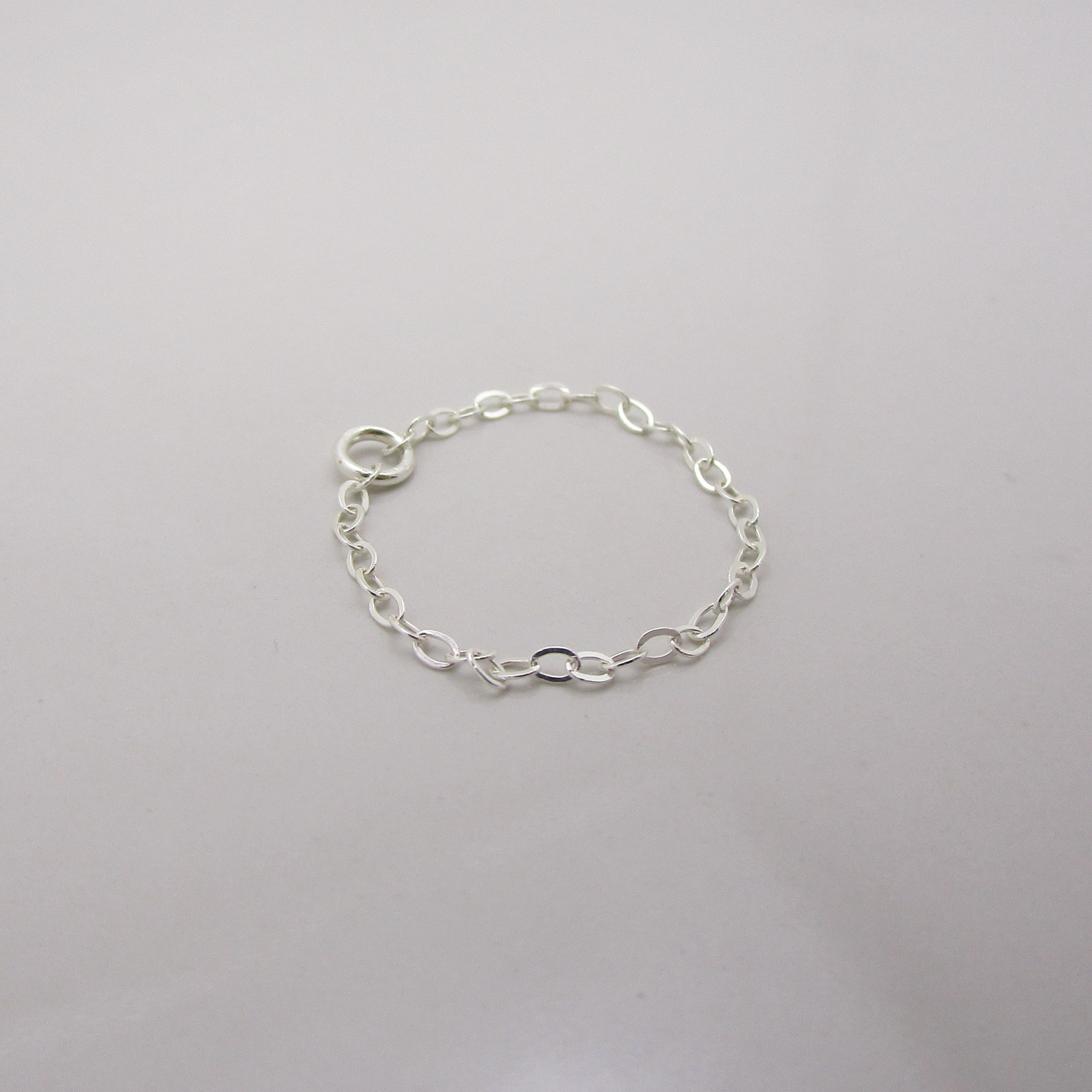 Set of 3 Sterling Silver Chain Rings Dainty Stacking Ring | Etsy