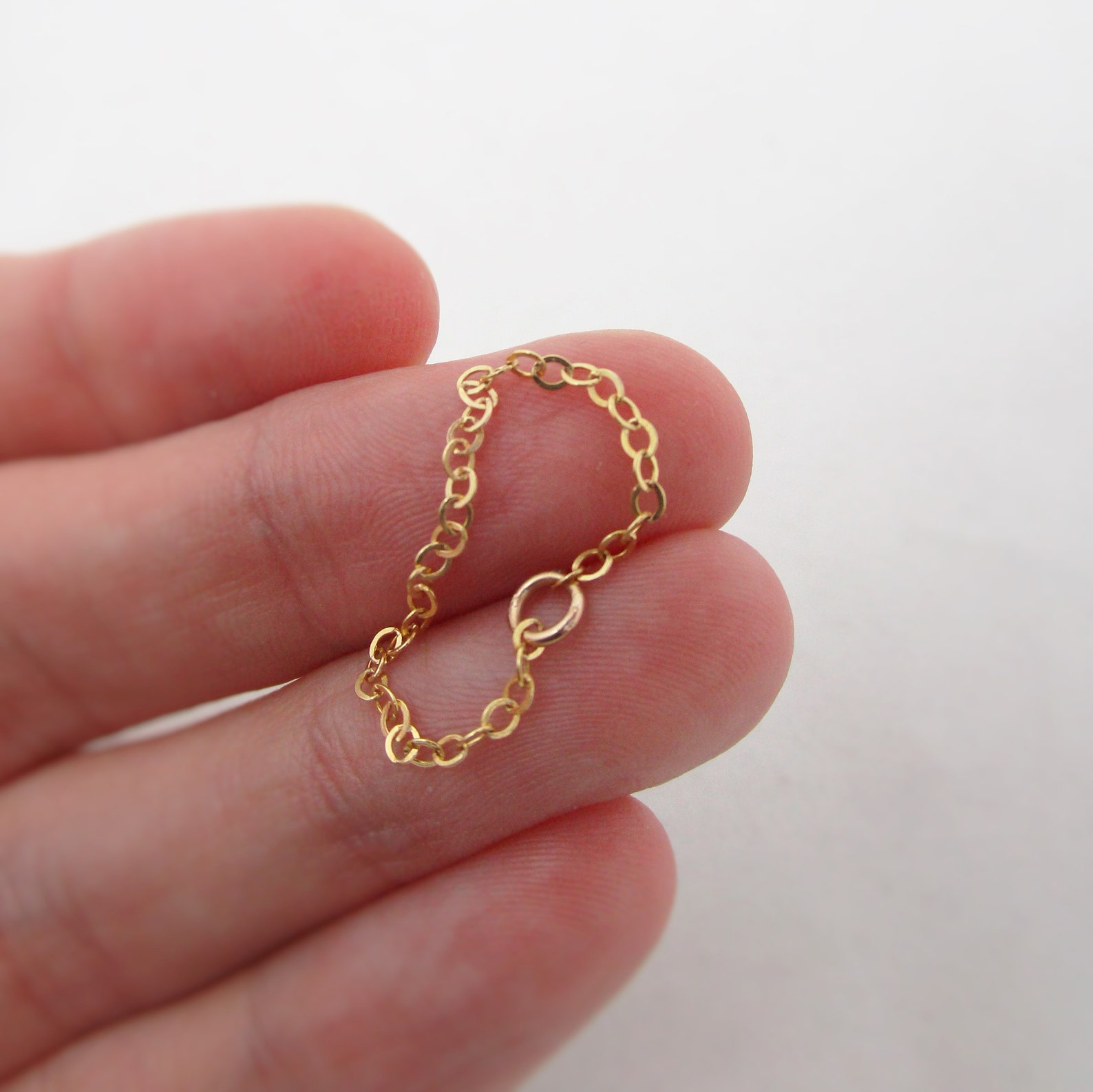 Gold Chain Ring 14K Gold Filled Chain Link Ring Dainty Gold - Etsy