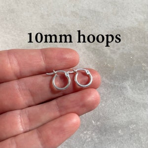 925 Sterling Silver Hoops Collection - Chunky, Thick, Thin Small Hoop ...