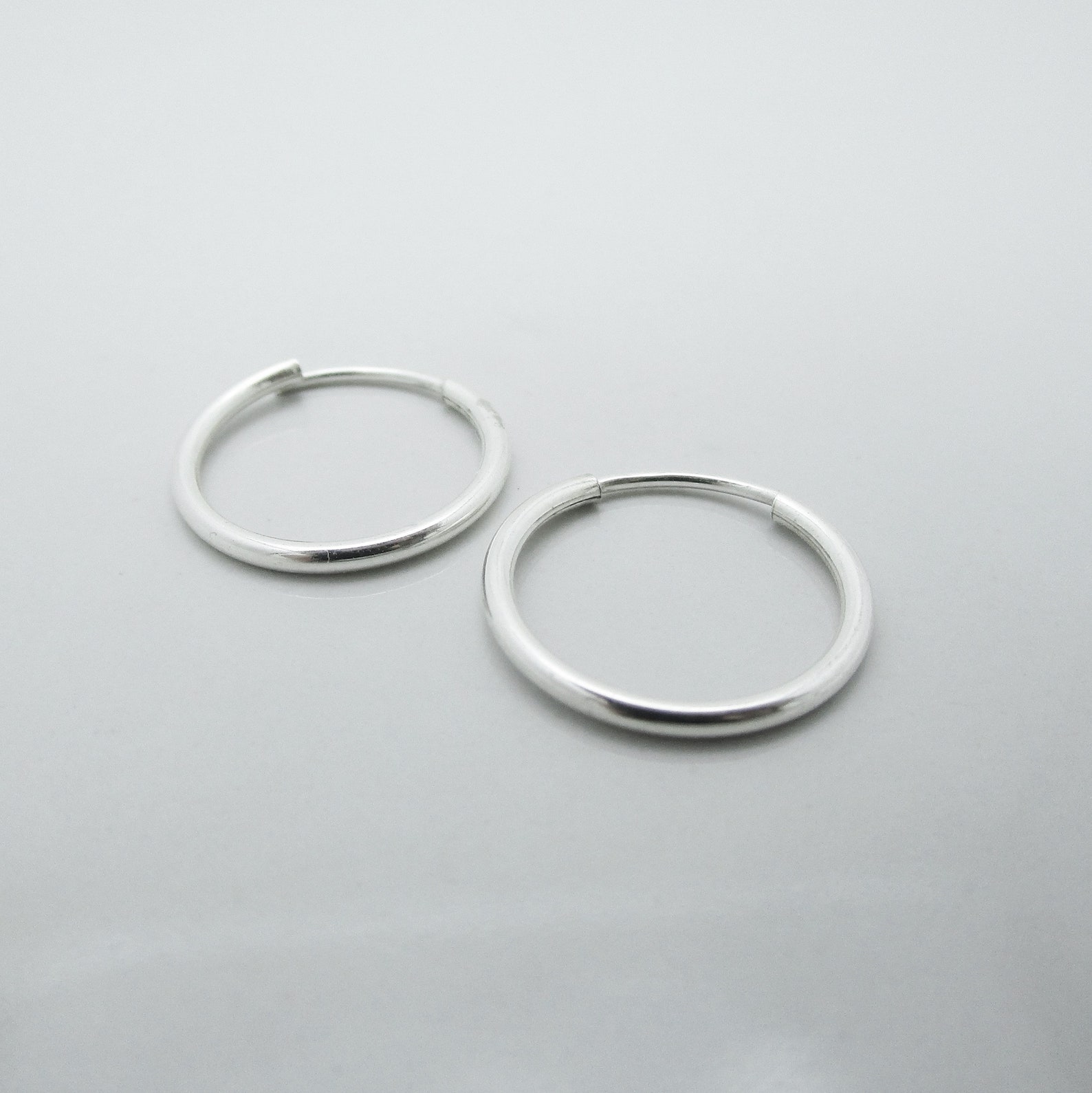 Sterling Silver Small Hoop Earrings, Endless Tiny Hoops Minimalist - Etsy