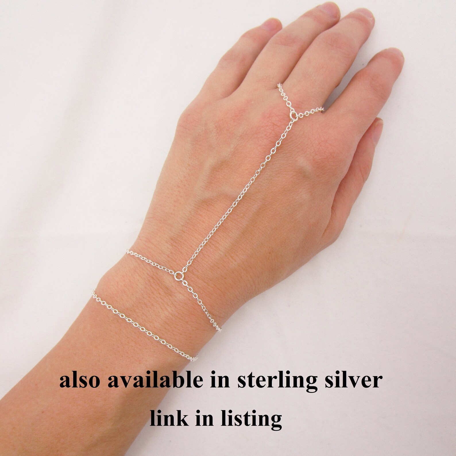 Gold Hand Chain Bracelet, 14K Gold Filled, Finger Ring - Etsy