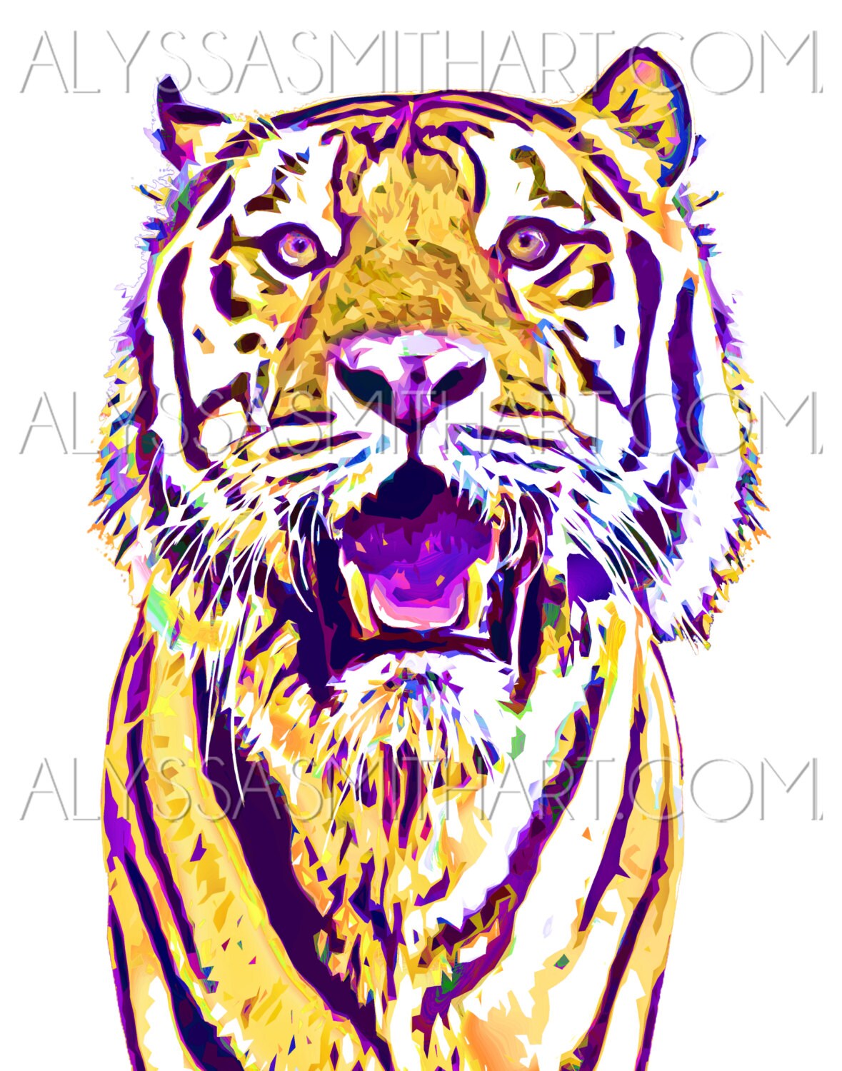 Purple Tiger Print