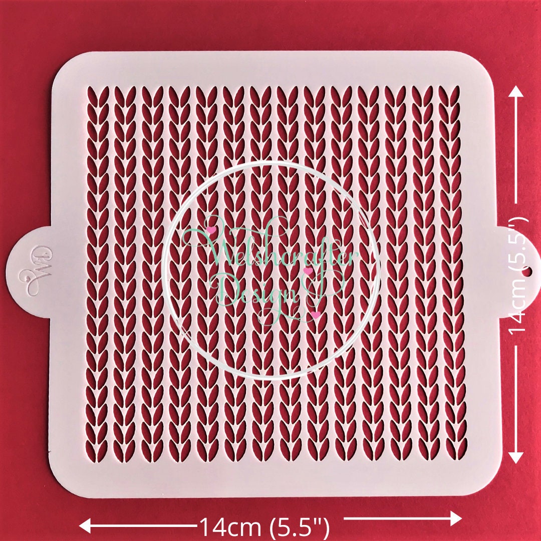 Knitted Pattern Design Stencil. Jumper Style Effect Pattern. - Etsy