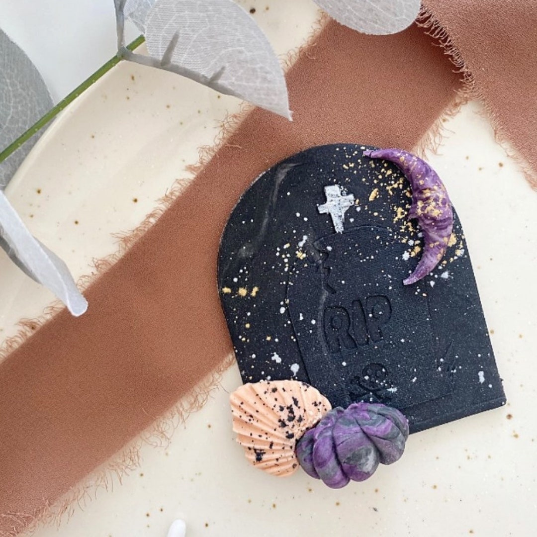 RIP Gravestone Embosser. Icing Fondant Stamp. Food Safe Acrylic ...