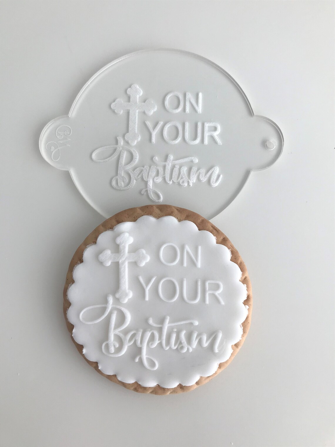 On Your Baptism Embosser Stamp. Naming Ceremony. New Baby. - Etsy UK