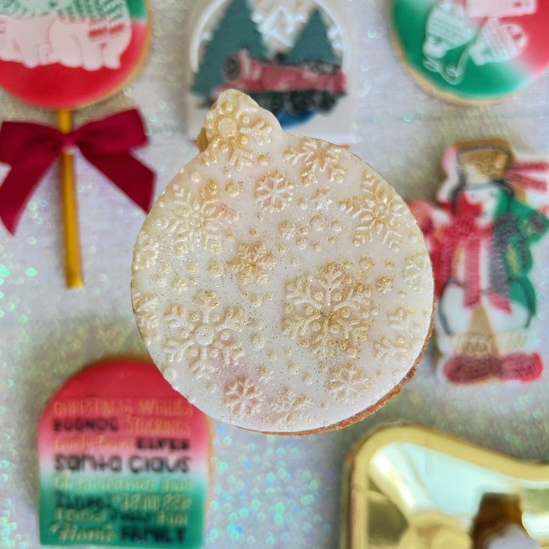 Snowflakes Background Texture Mat Embosser. Pattern Acrylic - Etsy