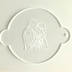 Bride and Groom Embracing Couple Embosser Stamp. Wedding Debosser ...