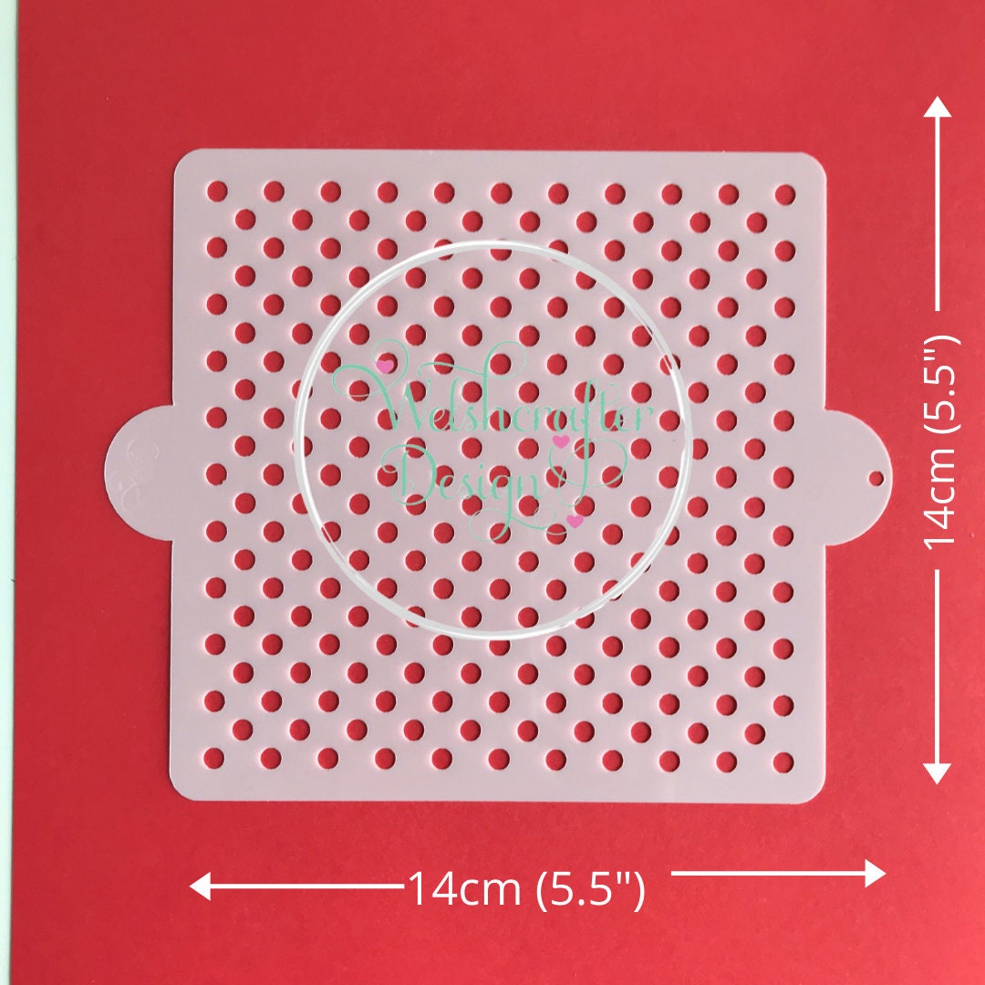 Polka Dot Stencil. Repeat Smaller Spots Pattern Design Stencil. Cookie ...