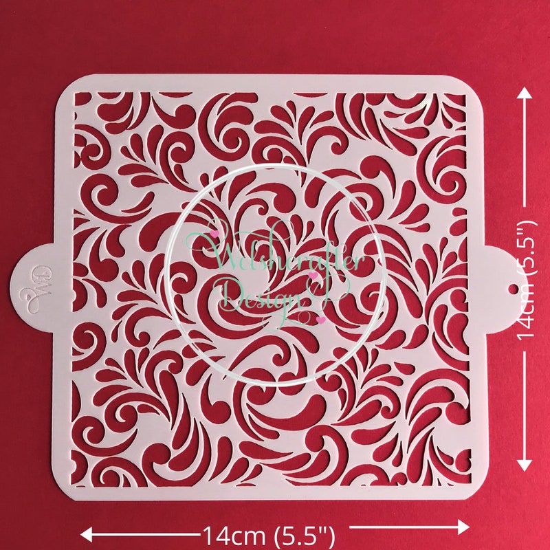 Swirl Stencil Svg - Etsy