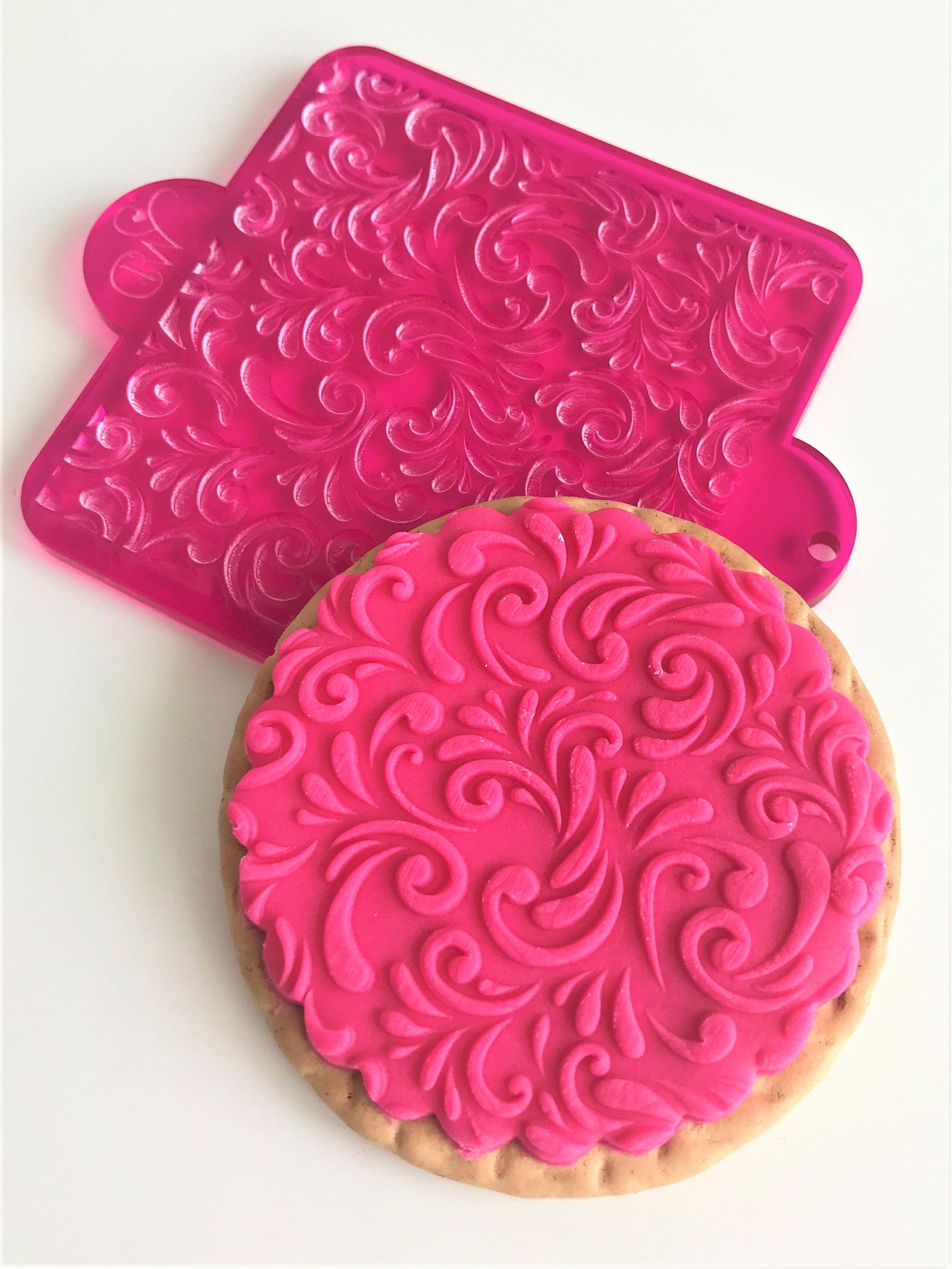 Swirls Pattern Texture Background Mat Embosser Stamp. Acrylic - Etsy