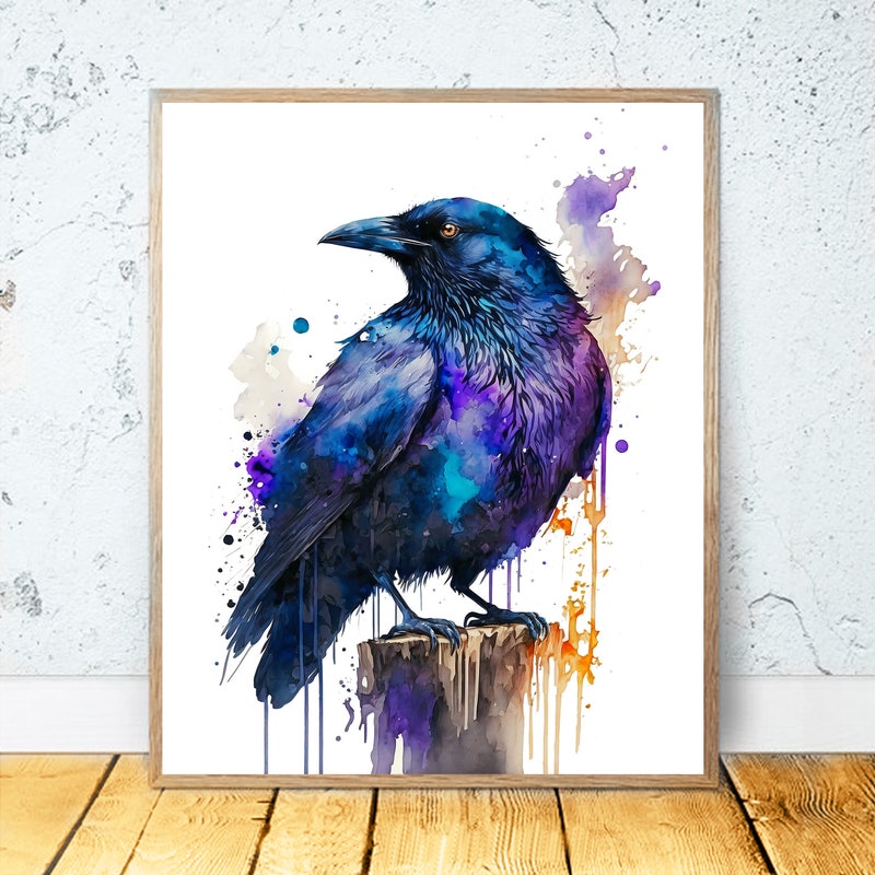 Raven Bird Art - Etsy