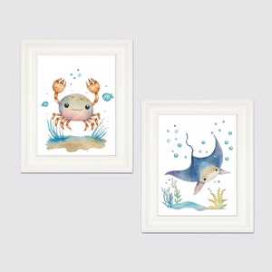 Set of 6 Baby Animals, PRINTABLE WALL ART, Boy Nursery Decor ...