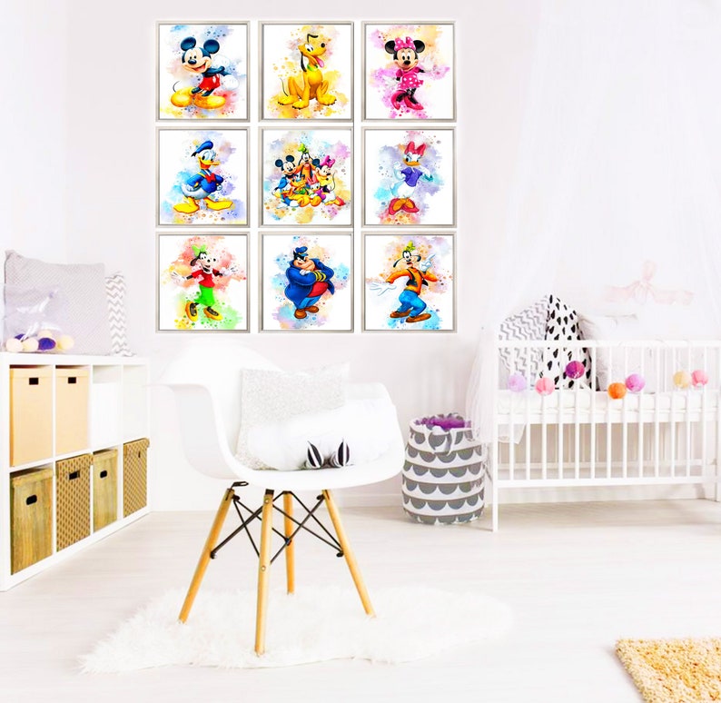 Set 9 DISNEY Prints Disney PRINTABLE ART Disney Poster - Etsy UK