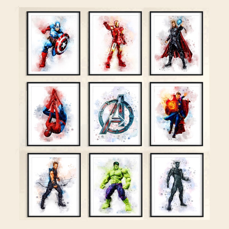 Vintage Superhero Poster - Etsy