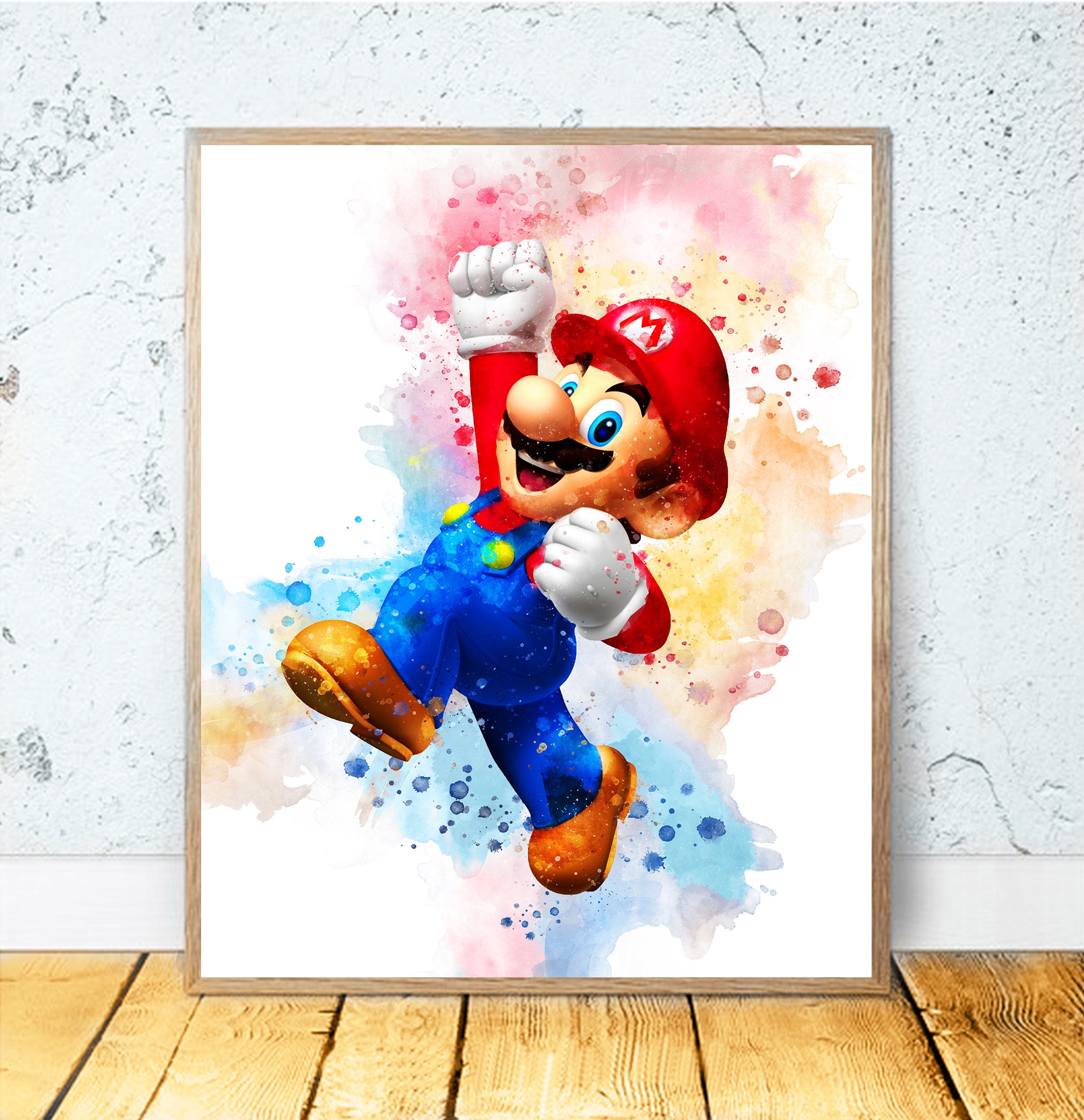 Wall Hangings Mario Print Super Mario Print DIGITAL DOWNLOAD Video Game ...