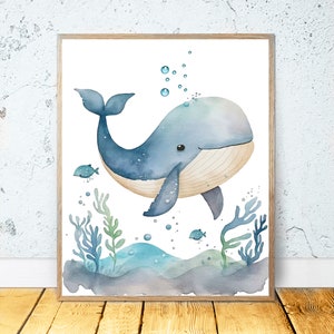 Set of 6 Baby Animals, PRINTABLE WALL ART, Boy Nursery Decor ...