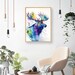 Watercolor Moose PRINTABLE ART Moose Print Download Moose Poster Gift ...