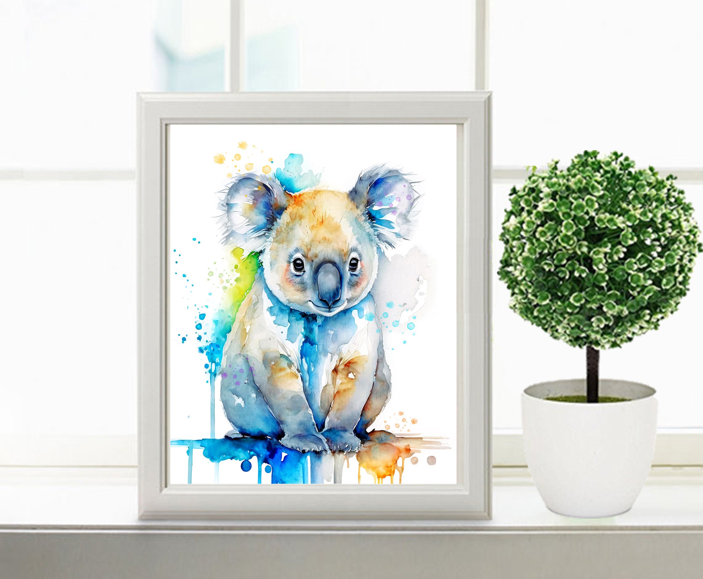 Watercolor Koala PRINTABLE ART Koala Print Download Koala Poster Gifts ...