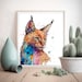 Lynx Watercolor PRINTABLE ART Lynx Print Instant Download Lynx Poster ...