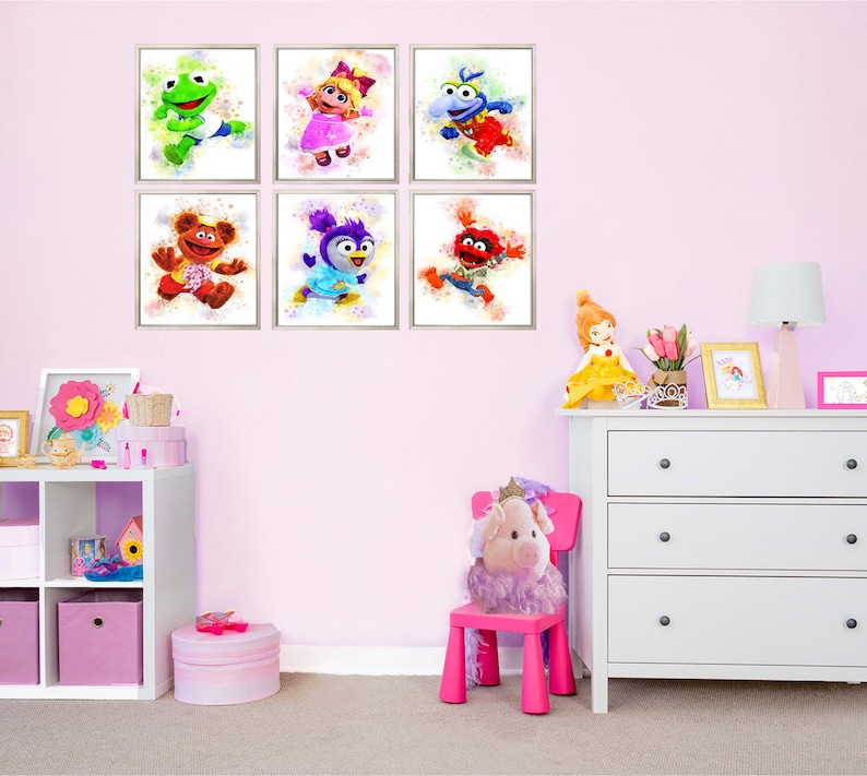 Set 6 Muppet Babies PRINTABLE ART Muppets Print Muppet Babies - Etsy